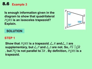 8.6 identify special quadrilaterals | PPT