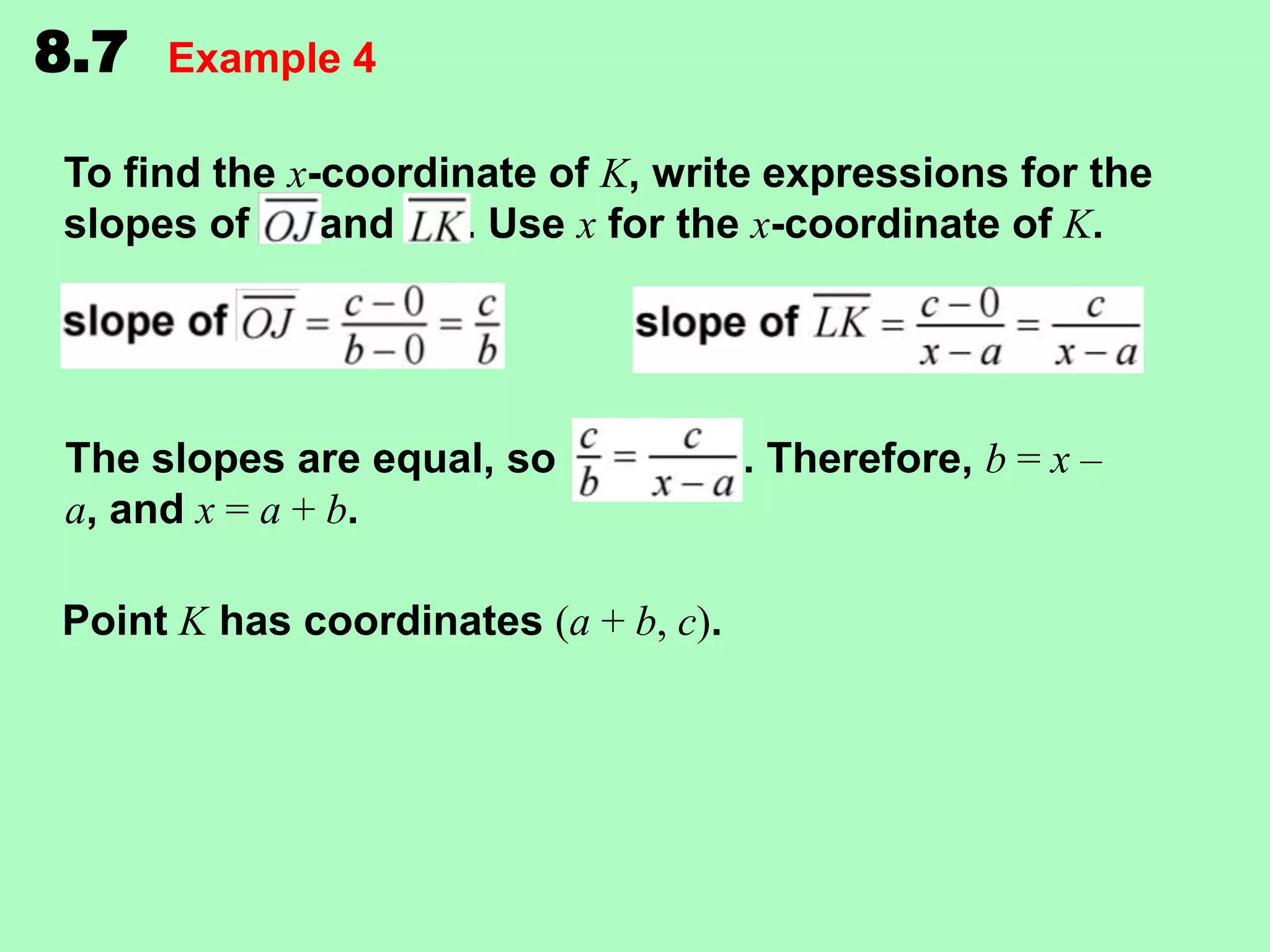 8.7 coordinate proof with quadrilaterals | PPT