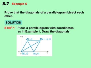 8.7 coordinate proof with quadrilaterals | PPT