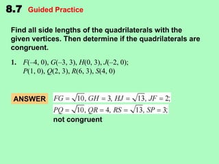 8.7 coordinate proof with quadrilaterals | PPT