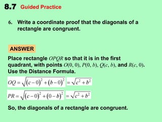 Coordinate Proof Rectangle
