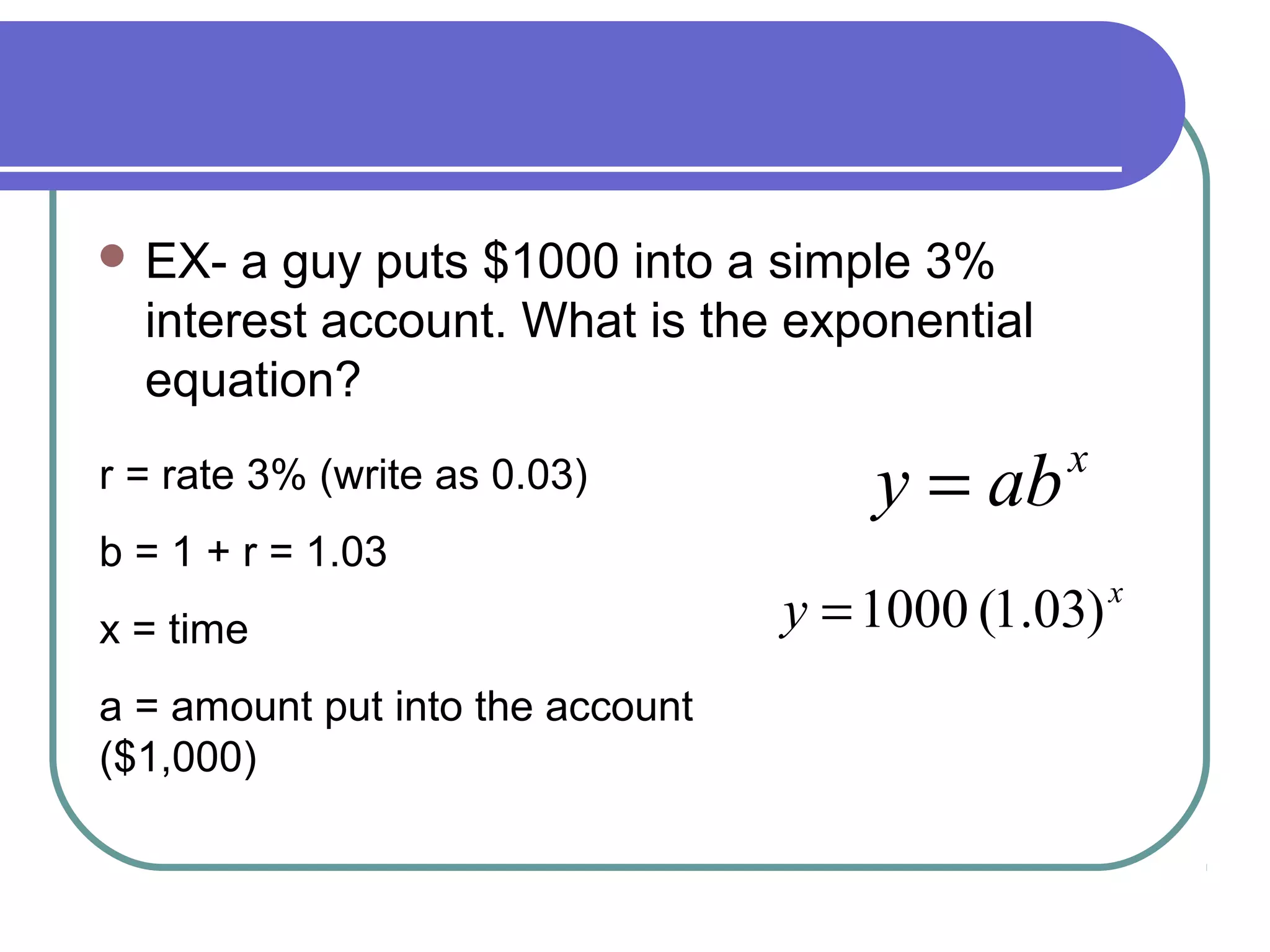 8.2 Exploring exponential models | PPT