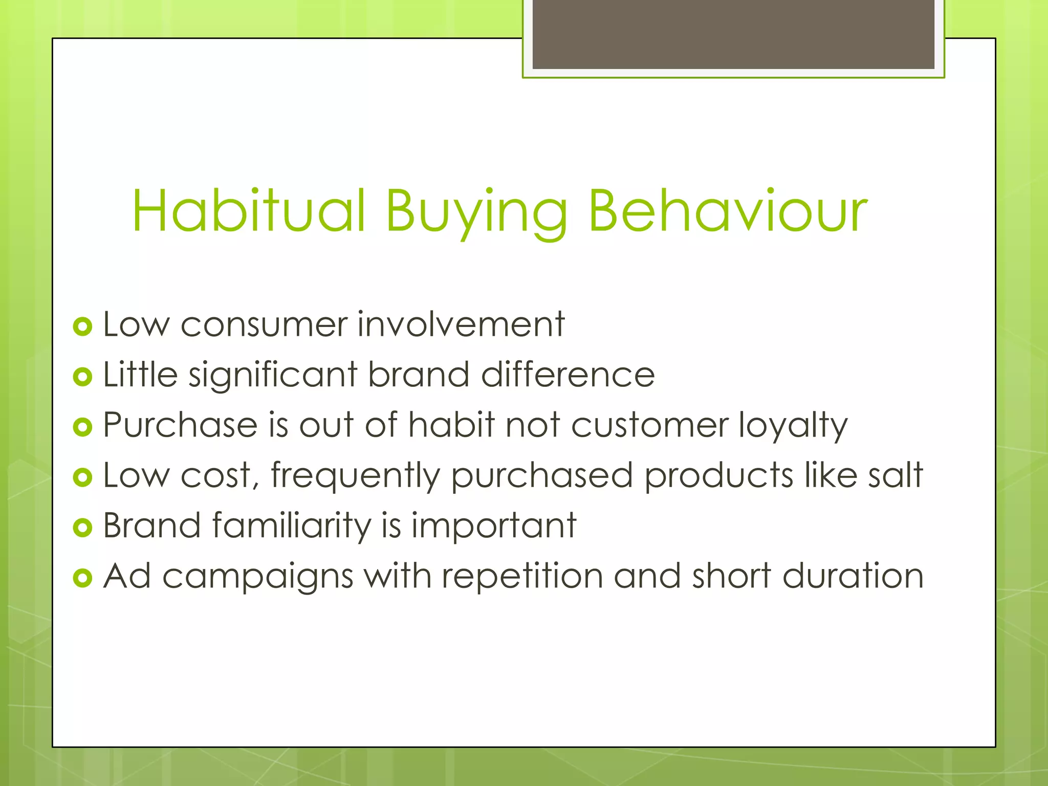 Types of Consumer Buying Decision | PPTX