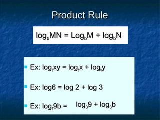 8.4 properties of logarithms | PPT