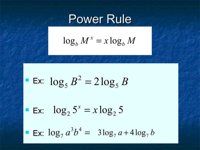 8.4 properties of logarithms | PPT