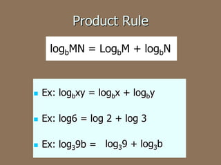 8.4 properties of logarithms | PPT