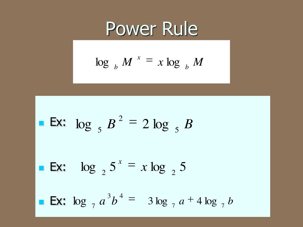 8.4 properties of logarithms