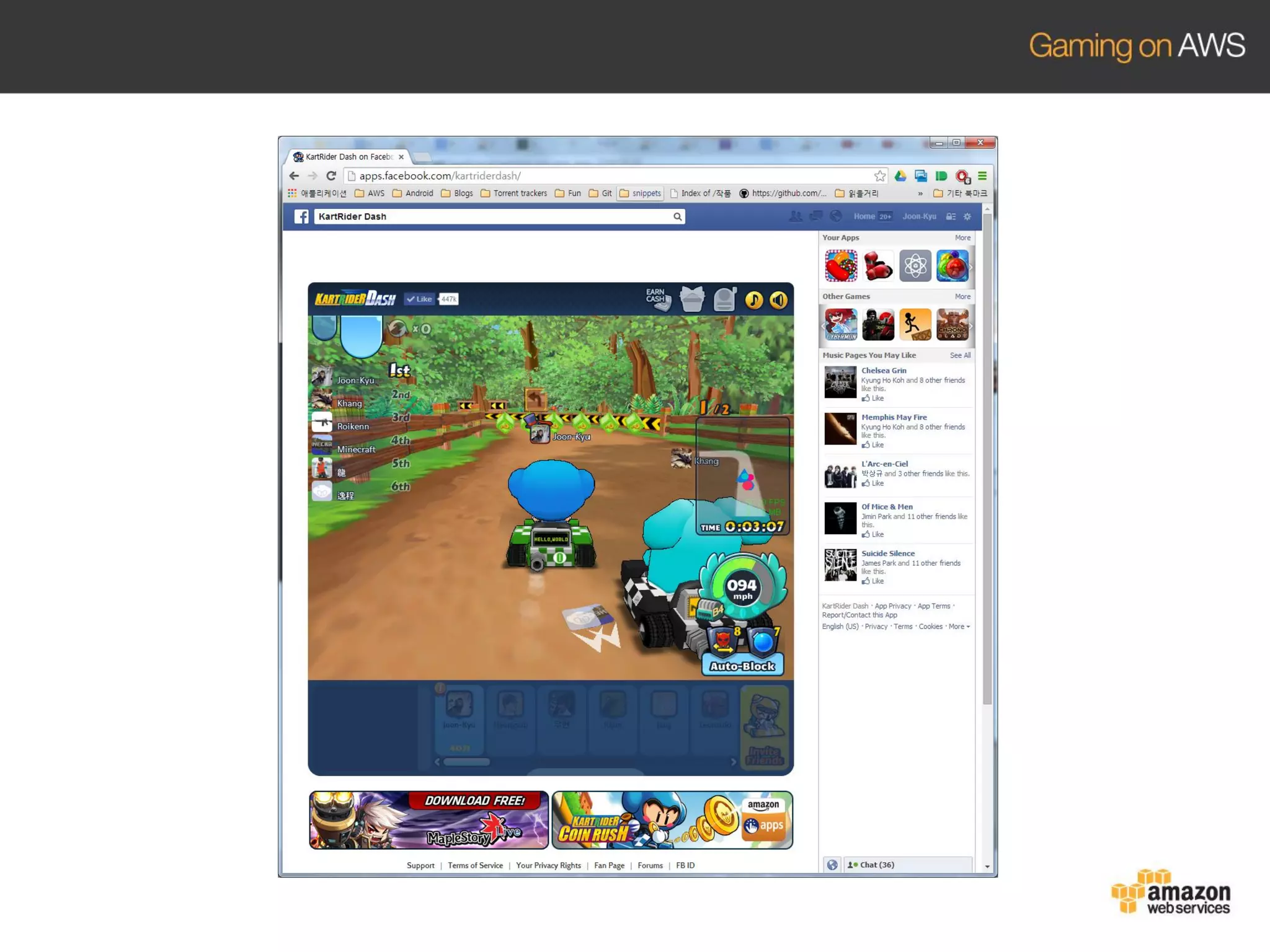 Gaming On Aws Aws에서 실시간 멀티플레이 게임 구현하기 넥슨 Ppt