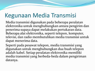 8. media komunikasi jaringan komputer | PPTX