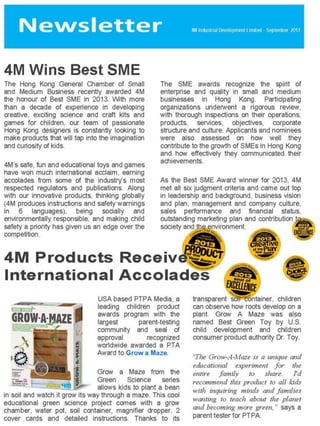 8.4 m newsletter. sept 2013. creative games & craft kits for kids | PDF