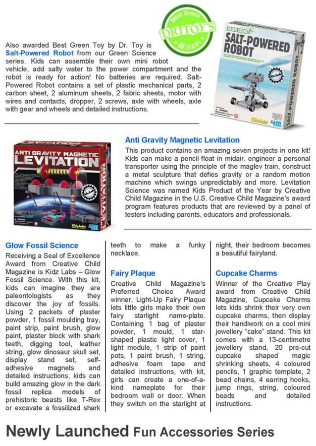 8.4 m newsletter. sept 2013. creative games & craft kits for kids | PDF