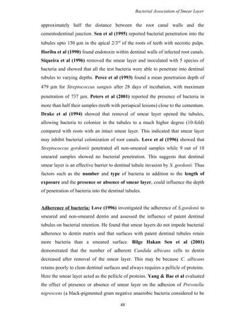 bacterial association of the smear layer/ rotary endodontic courses by ...