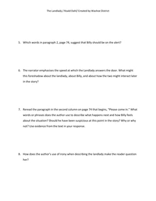 8. landlady. lesson (1) | PPT