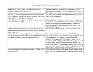 8. landlady. lesson (1) | PPT