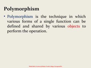 Polymorphism | PPT | Programming Languages | Computing