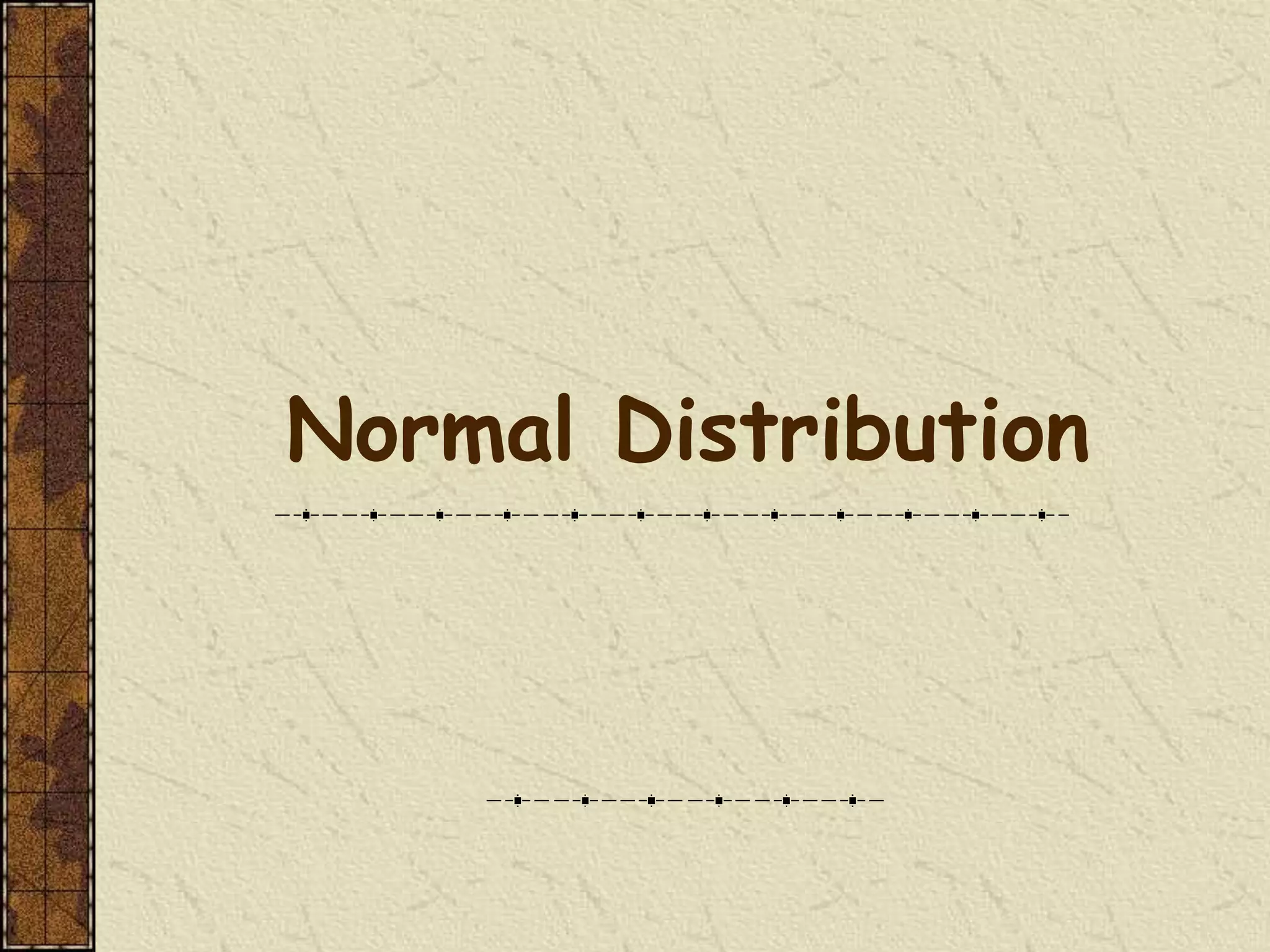 8. normal distribution qt pgdm 1st semester | PPT