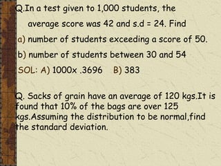 8. normal distribution qt pgdm 1st semester | PPT