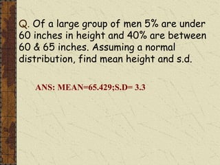 8. normal distribution qt pgdm 1st semester | PPT