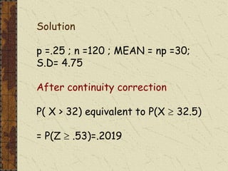 8. normal distribution qt pgdm 1st semester | PPT
