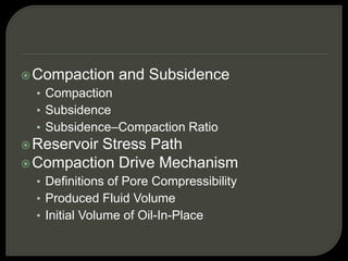 Reservoir Geomechanics | PPTX