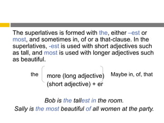 Problems with comparatives and superlatives | PPTX