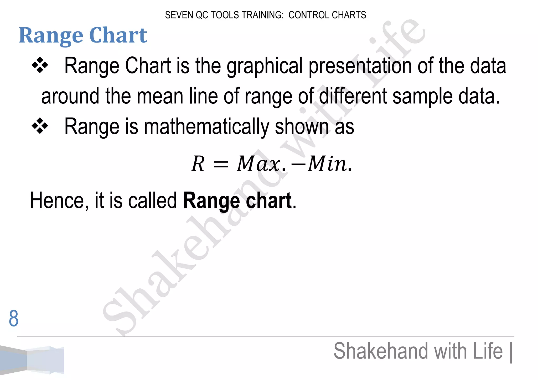 Seven QC Tools Training; Control Charts (Mean Chart and Range Chart) | PDF