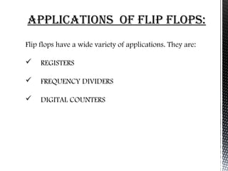 8.flip flops and registers | PPT