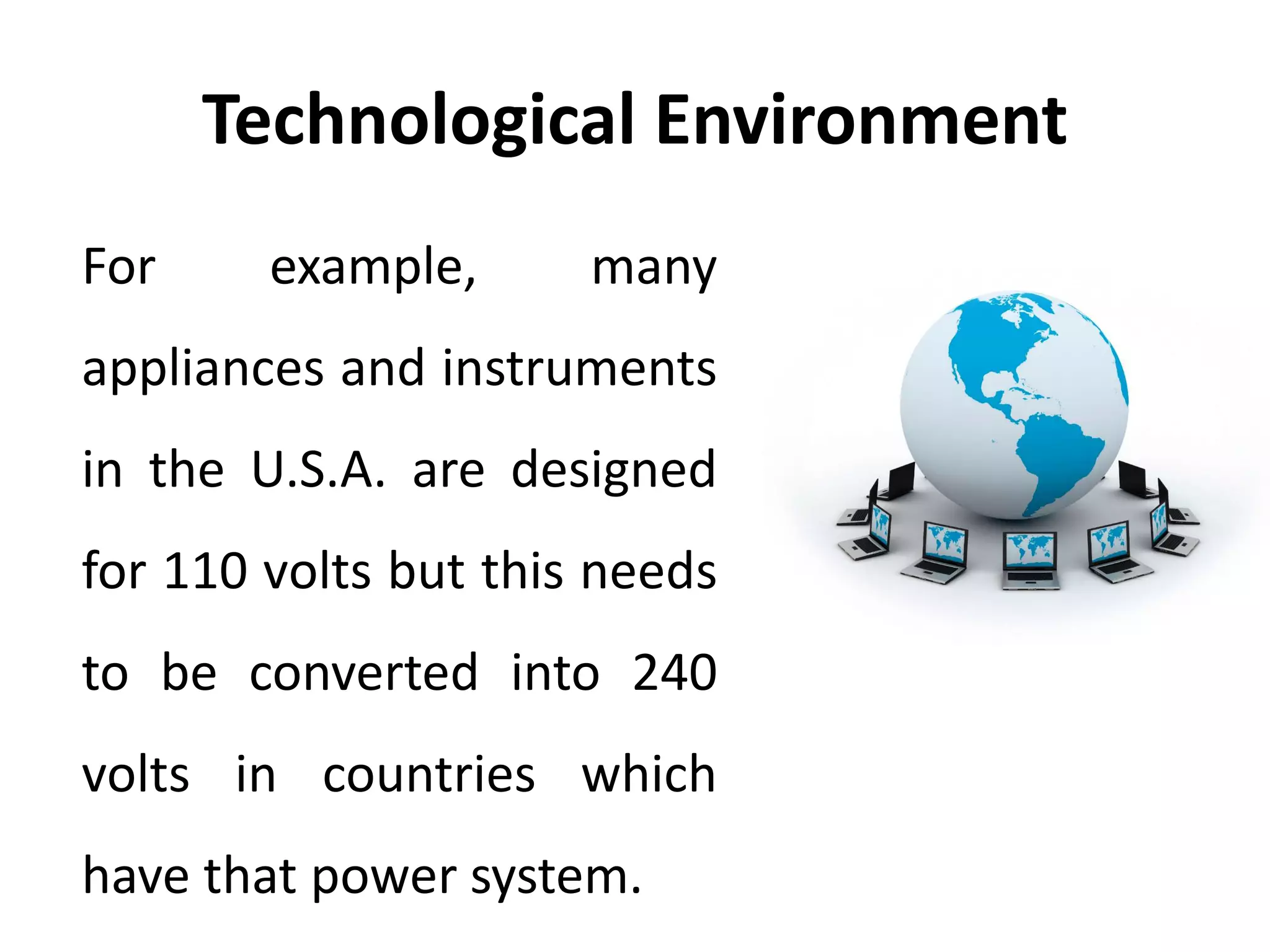 Technological Environment - International Business - Manu Melwin Joy | PPTX
