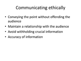 8.ethical issues in communication | PPTX