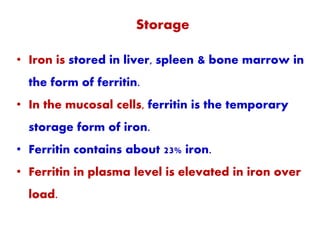 IRON METABOLISM | PPTX