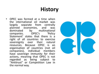 Organization of the Petroleum Exporting Countries - OPEC ...