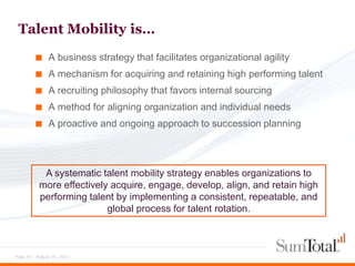 Achieving Results with Talent Mobility: Case Studies and Lessons ...