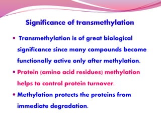 METHIONINE METABOLISM | PPTX