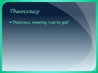 Theocracy Definition