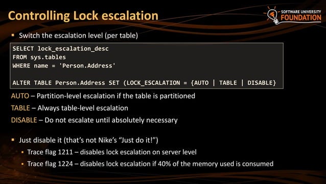Database Transactions and SQL Server Concurrency | PPT
