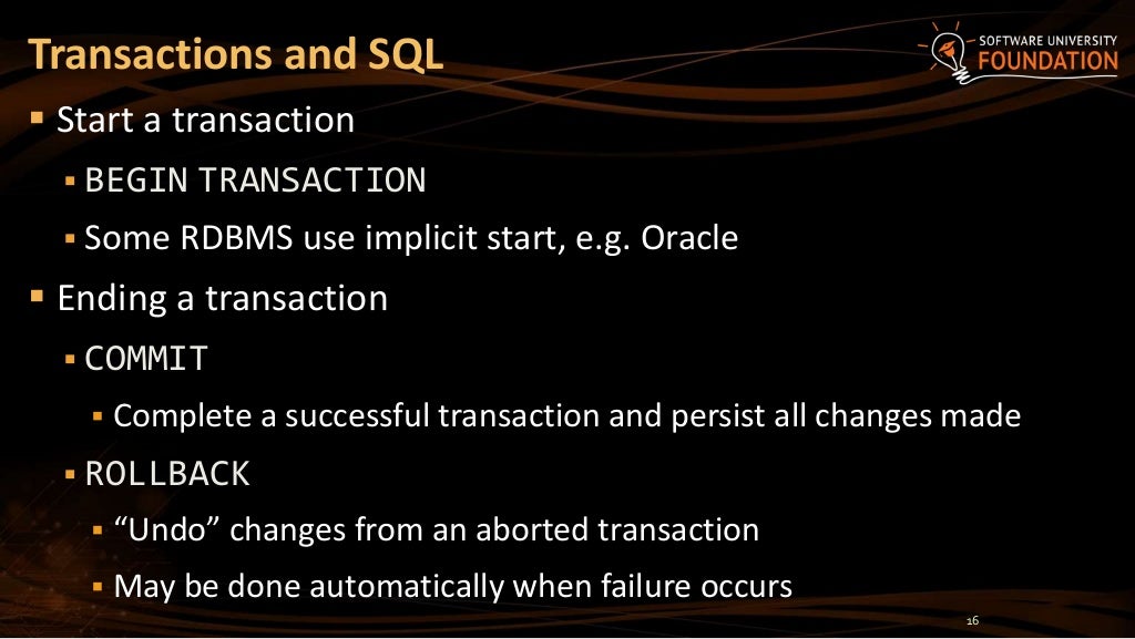 Database Transactions And Sql Server Concurrency
