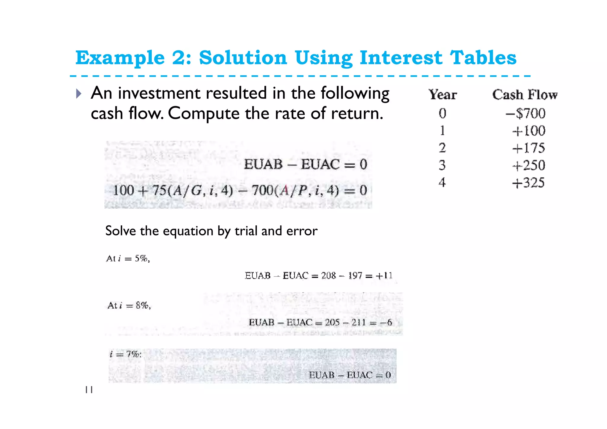 8. Rate of return analysis | PDF