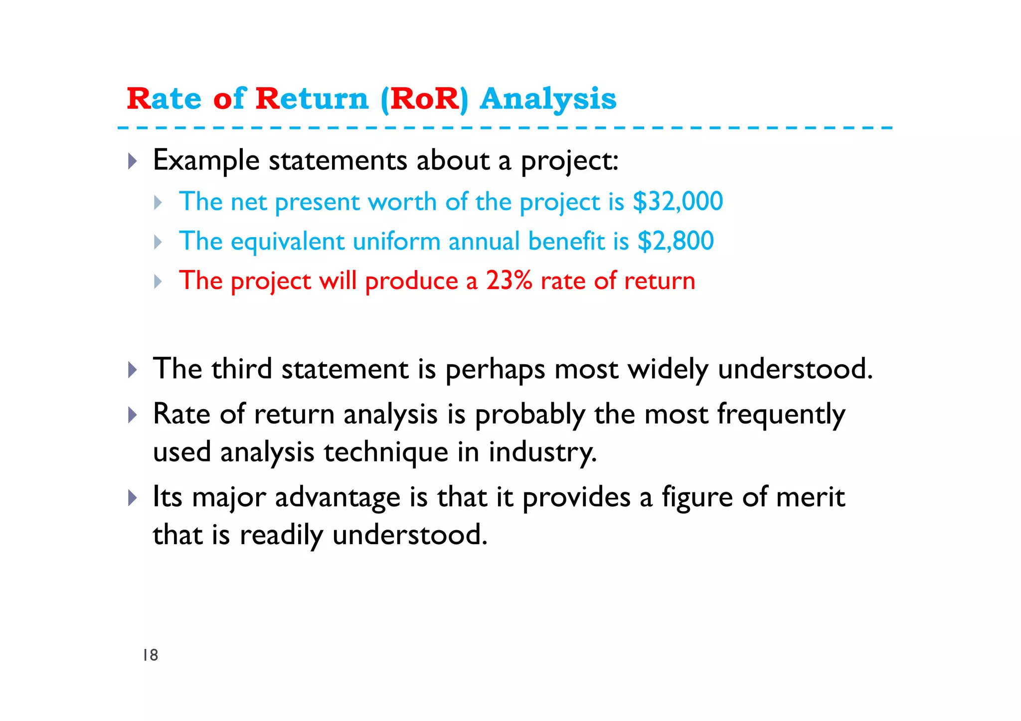 8. Rate of return analysis | PDF