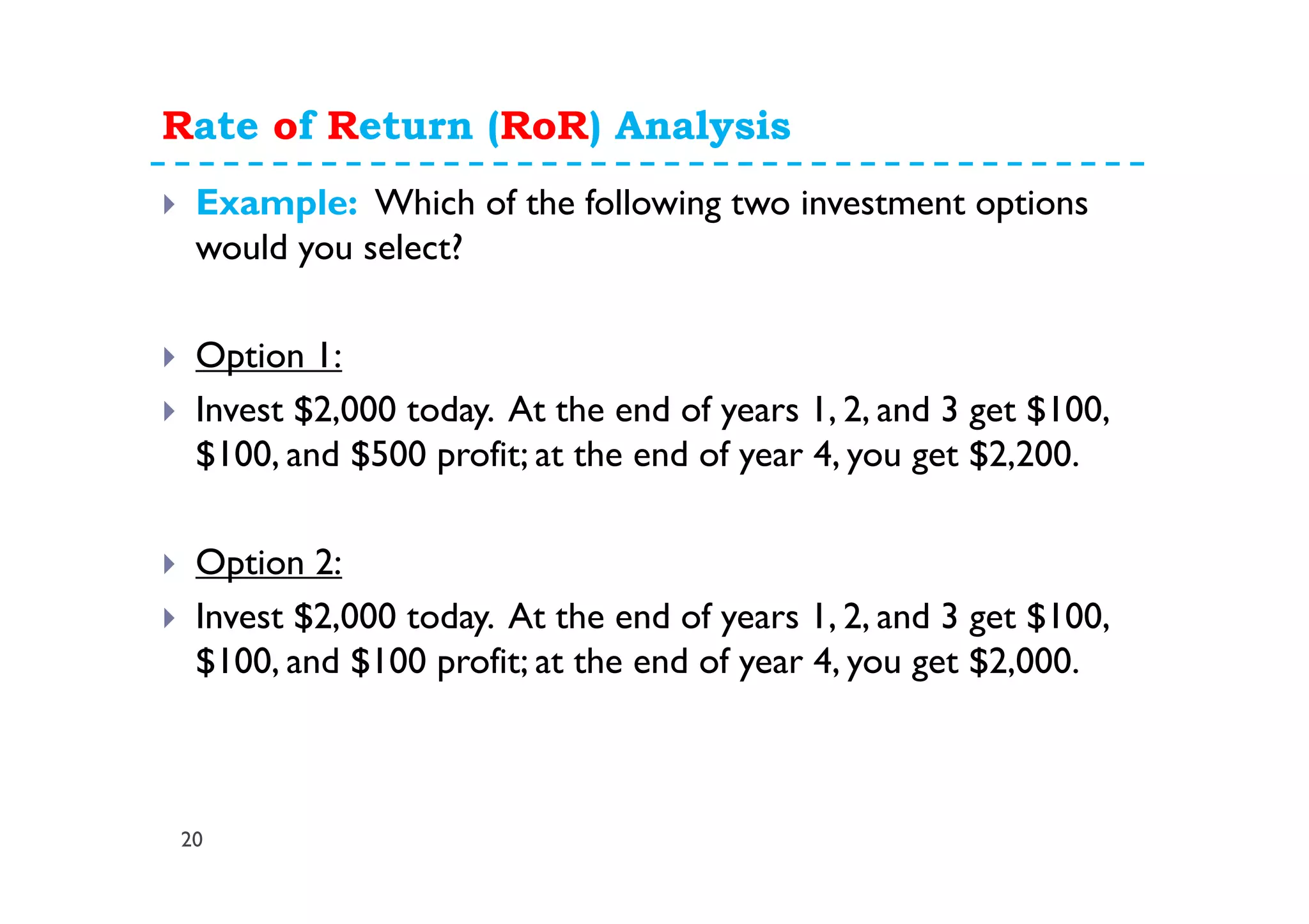 8. Rate of return analysis | PDF