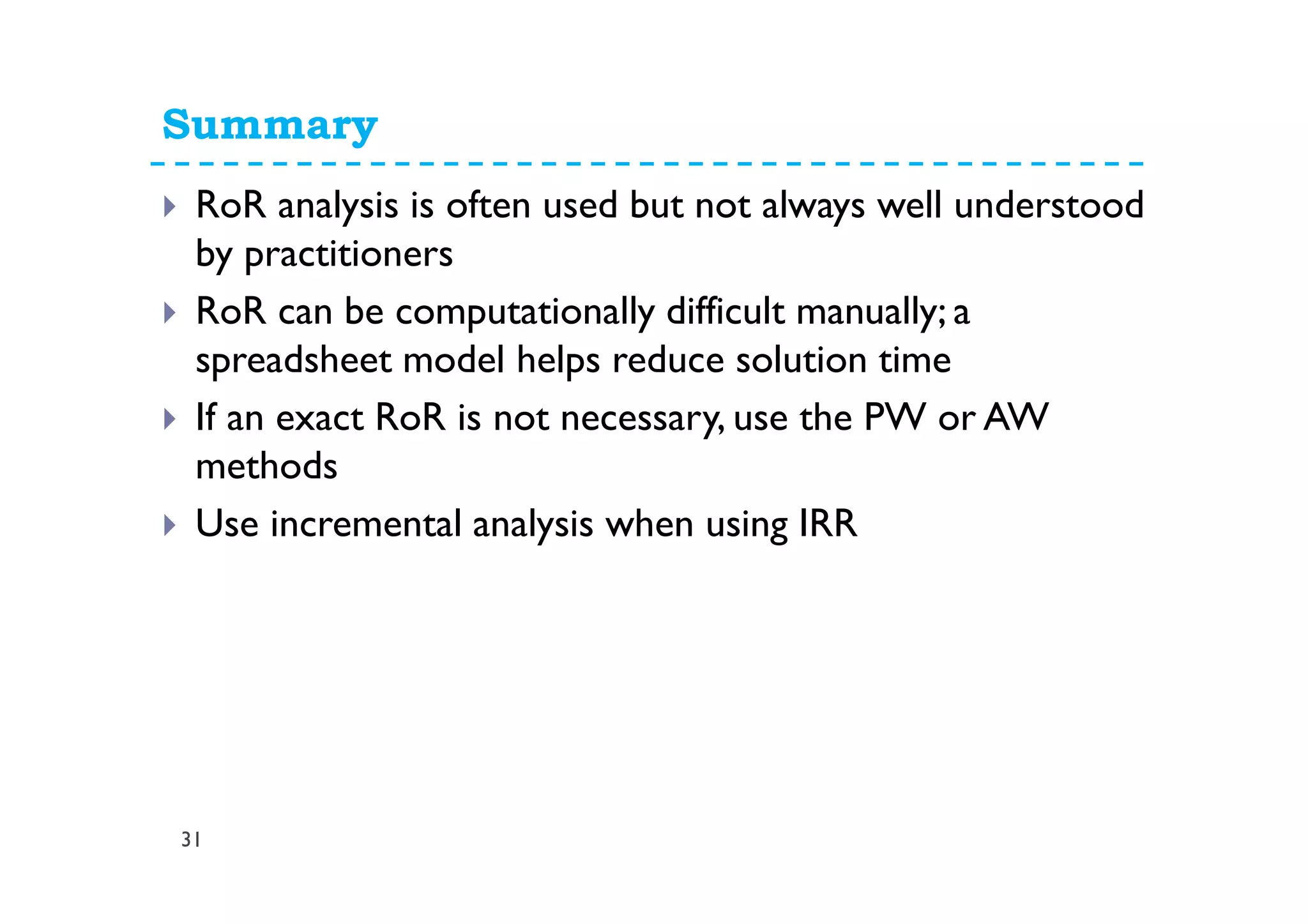 8. Rate of return analysis | PDF