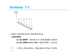 8. Rate of return analysis | PDF
