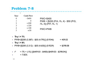 8. Rate of return analysis | PDF