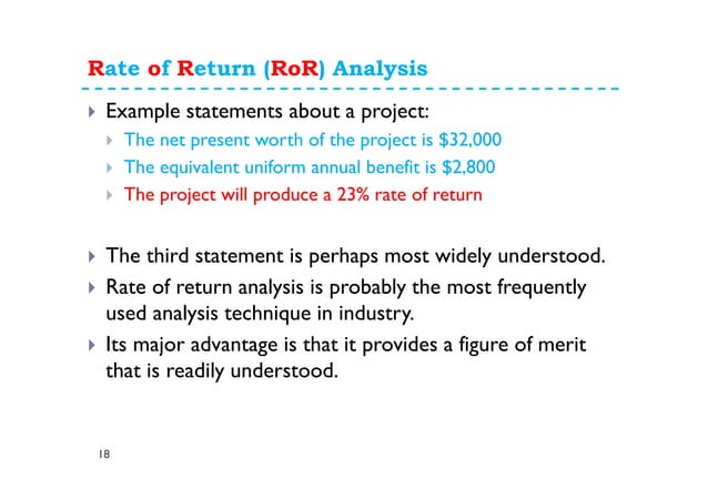 8. Rate of return analysis | PDF | Stocks and Bonds | Personal Investing