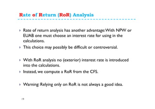 8. Rate of return analysis | PDF