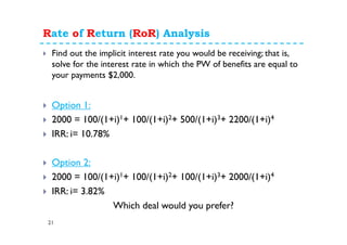 8. Rate of return analysis | PDF
