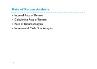 8. Rate of return analysis | PDF