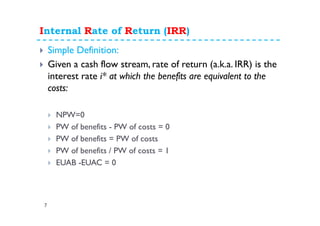 8. Rate of return analysis | PDF