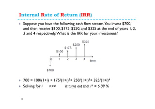 8. Rate of return analysis | PDF