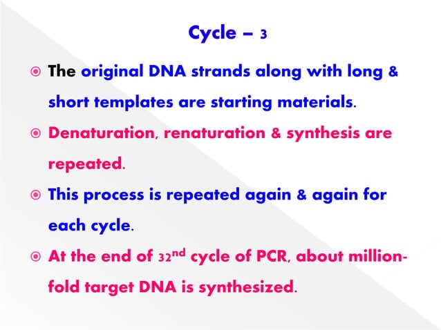 POLYMERASE CHAIN REACTION (PCR) | PPTX