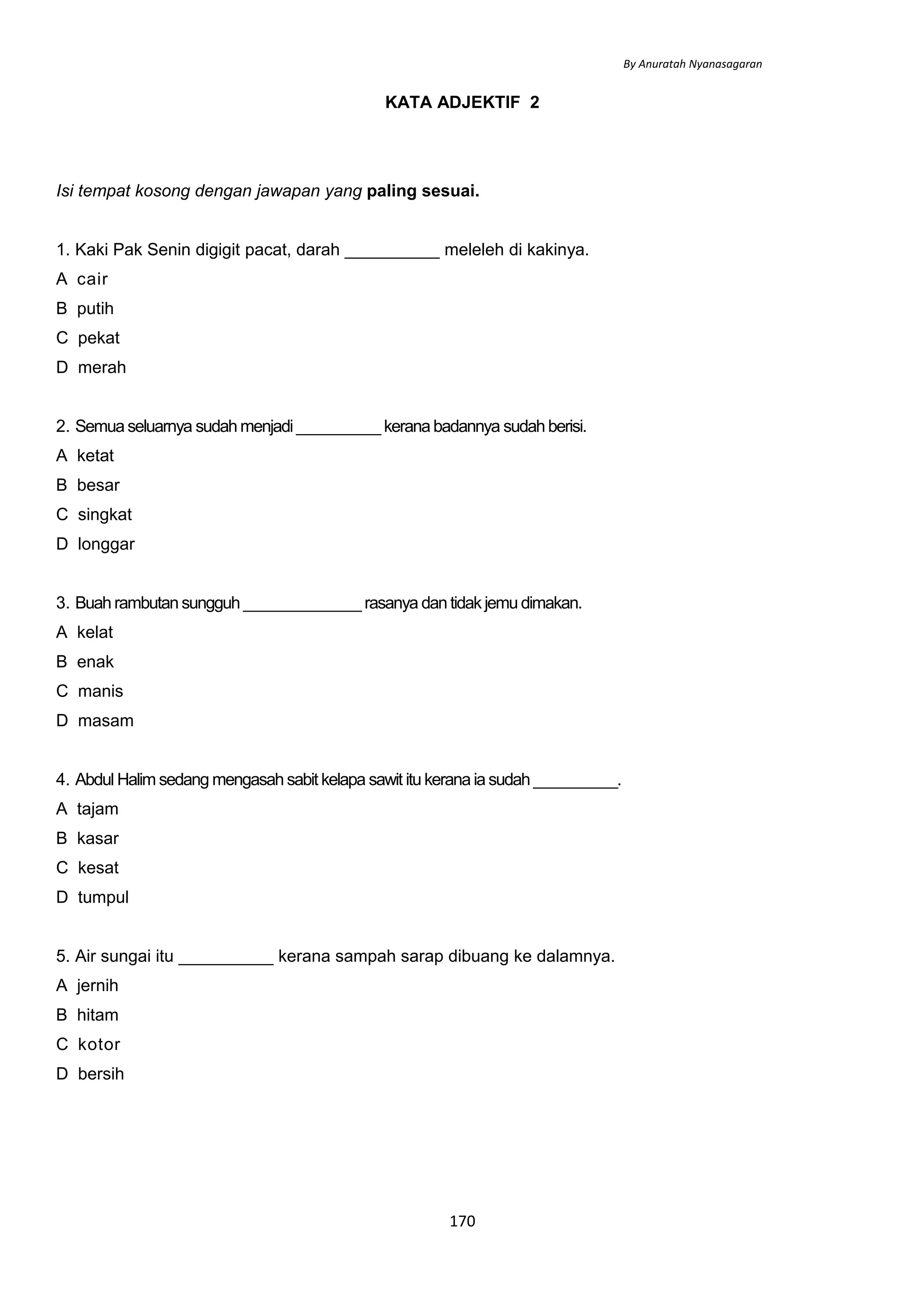 8. kata adjektif 2 sk pt. sulaiman | DOC